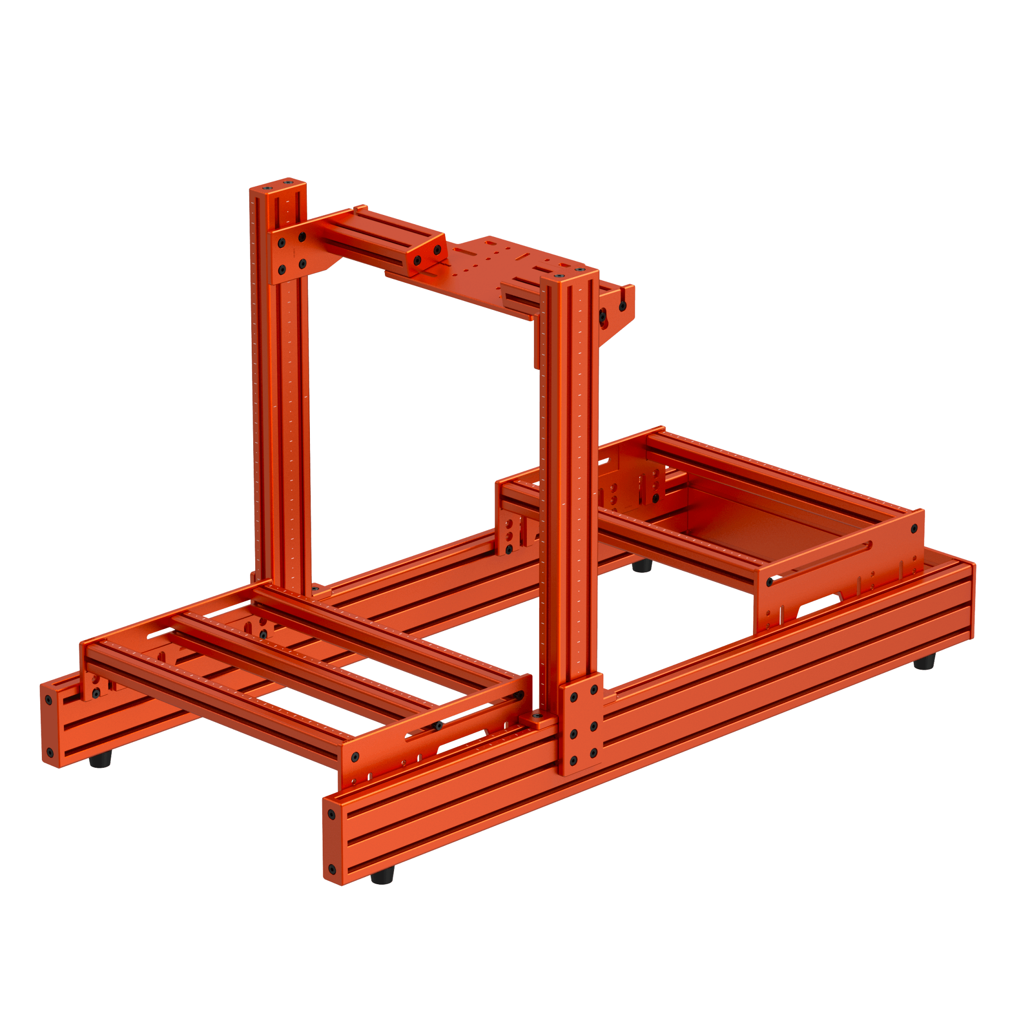 282 Sim Rig in Amber Drift – Custom Color Aluminum Extrusion Sim Rig ...